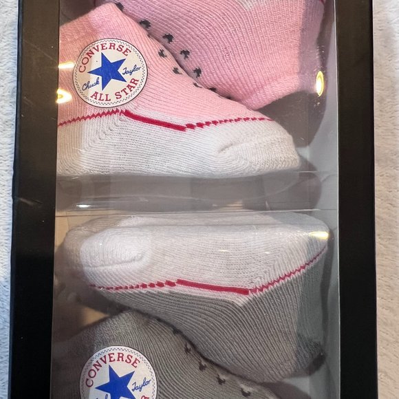 Converse | Shoes | Converse 6 Months Infant Booties Pinkgray Nwt New In ...